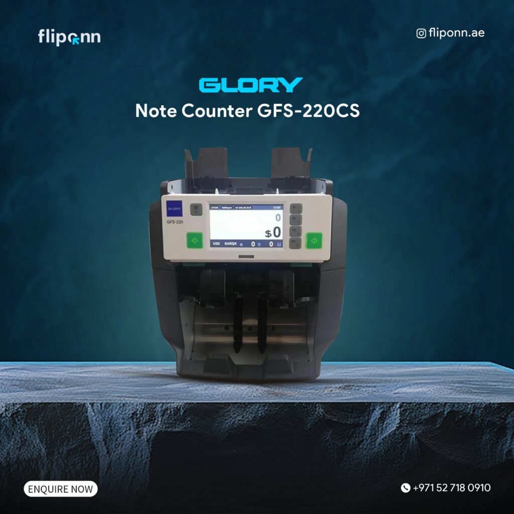 GLORY GFS-220CS Banknote Counter and Sorter | Fliponn Tech