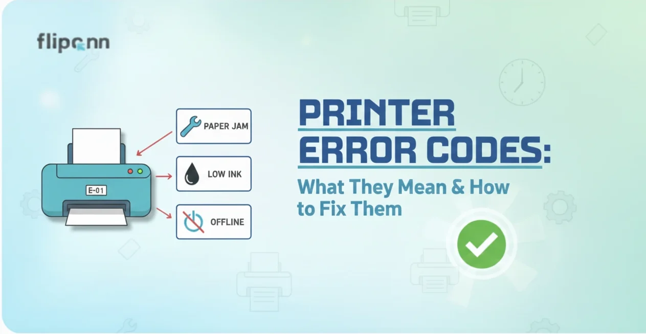 Common Printer Error Codes & How to Fix Them Fast